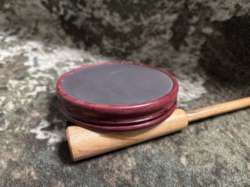 Custom Purpleheart Slate Over Glass Turkey Pot Call Waterproof Striker ...