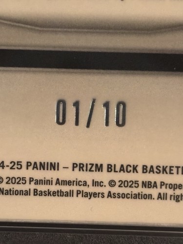 2024-25 Panini Prizm Black - Prolific Signatures Ja Morant #PS-JAM Gold ...