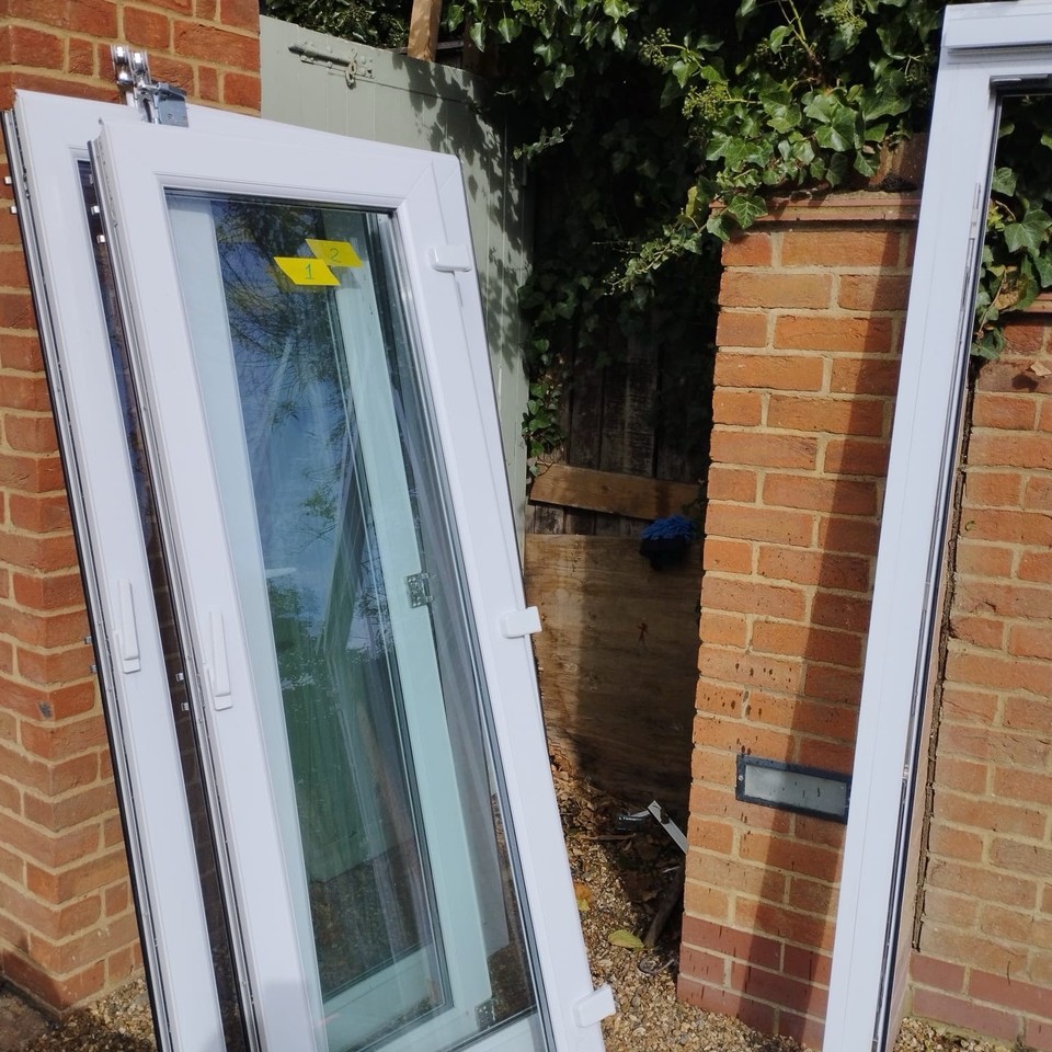 exterior external UPVC Bifold / Bi Folding Doors in Frame & cill | eBay UK