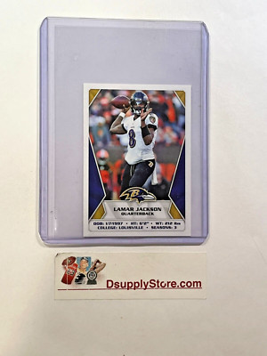 2020 Panini NFL Sticker & Card Collection #105 Lamar Jackson Ravens ...