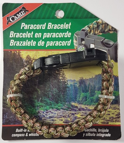 Army Green Emergency Survival Paracord Bracelet Compass Knife Camp ...