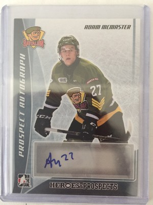 2016-17 Heroes & Prospects Adam McMaster Auto ITG 16/17 | eBay
