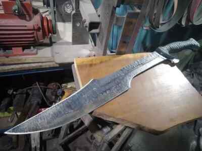 CUSTOM HANDMADE D2 TOOL STEEL HUNTING MACHETE SWORD COMBAT SWORD ZOMBIE ...