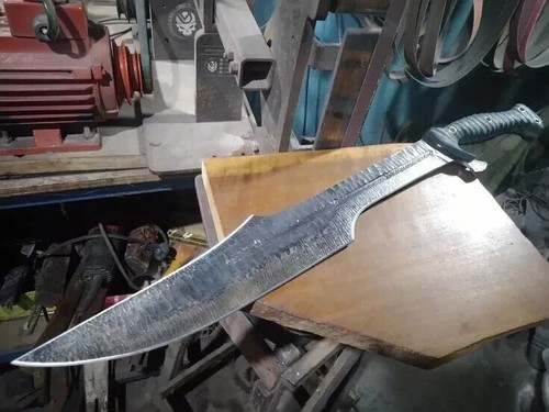 CUSTOM HANDMADE D2 TOOL STEEL HUNTING MACHETE SWORD COMBAT SWORD ZOMBIE ...