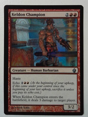 Keldon Champion *FOIL Uncommon* Magic MtG x1 PDS Fire and Lightning SP ...