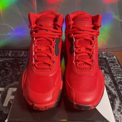 PUMA Unisex-Child Playmaker Pro Mid Sneaker - Size 5 Red | eBay