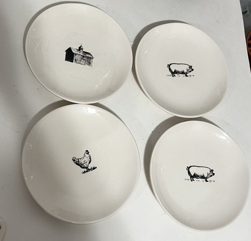 Rae Dunn M Stamp Exclusive HTF Farmline App Plates | eBay