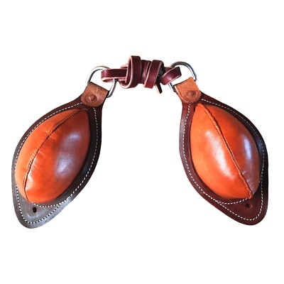 Handmade Western Horse Saddle Leather Bucking Rolls Steel Dees ...