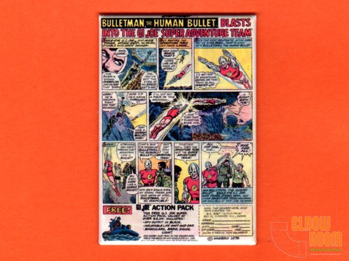 GI Joe Adventure Team Bulletman comic book ad 2x3" fridge/locker magnet ...
