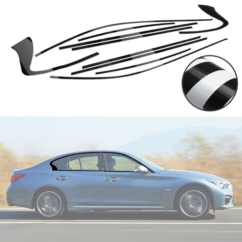 For Infiniti Q50 2014-2023 Side Window Chrome Delete Decal Blackout ...