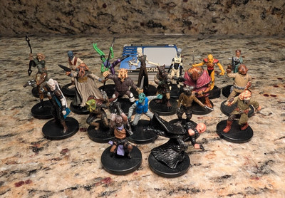 WOTC Star Wars Miniatures - Various Fringe Faction Army Set 20 Figures ...