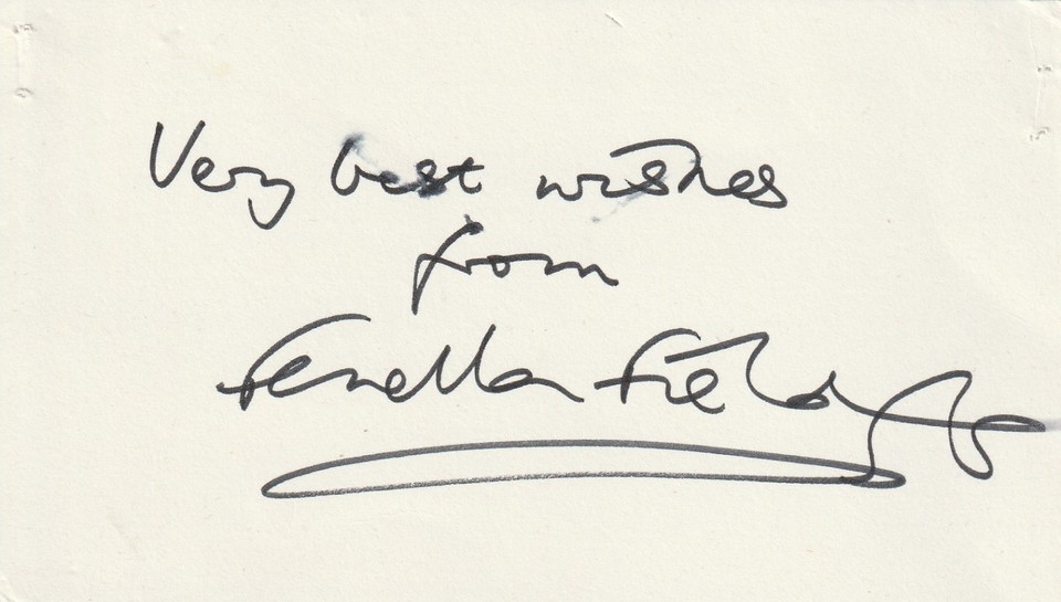 FENELLA FIELDING (1927-2018) Carry On Screaming Doctor in Clover Signed ...