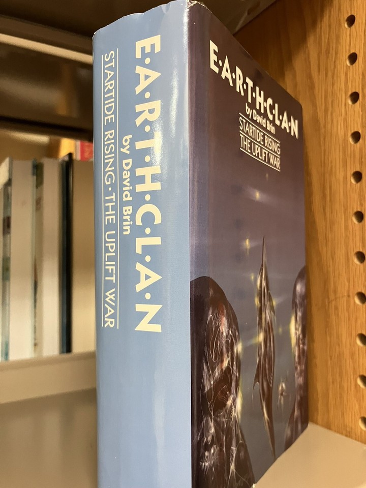 Earthclan by David Brin Startide Rising + The Uplift War Hardcover w ...