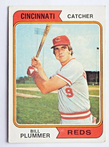 Bill Plummer #524 Topps 1974 Baseball Card (Cincinnati Reds) VG | eBay
