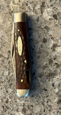 Case XX 6207 USA 6 Dot Red Bone 2 Blade Pocket Knife Chipped Handle | eBay