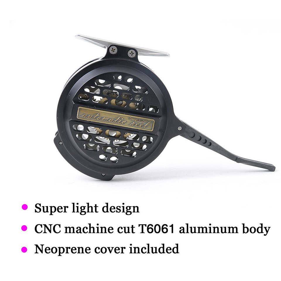 Automatic Fly Fishing Reel Freshwater Super Light CNC-Machined Aluminum ...
