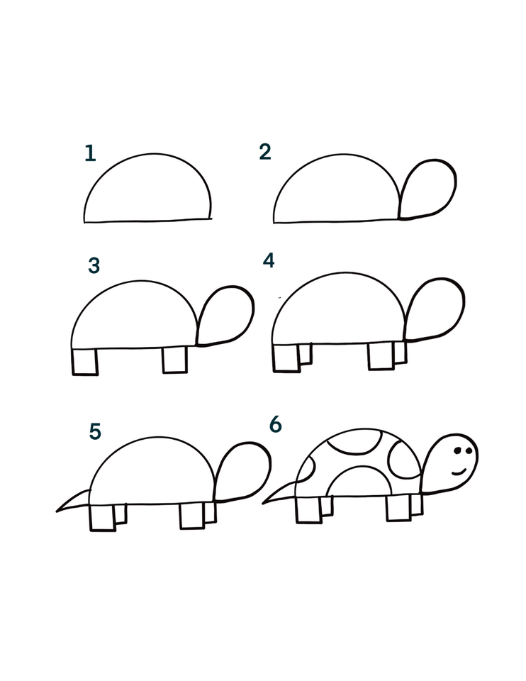 How to Draw for Kids ages 4-8 Simple Step by Step How to Draw Animals ...