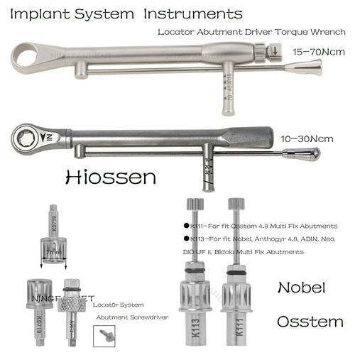 Implant Locator/Multi-unit Abutment Ratchet Driver Dental Torque Wrench ...