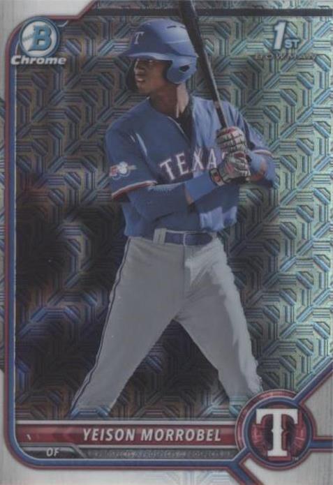 2022 Bowman Chrome - Prospects Yeison Morrobel #BCP-200 Mojo Refractor ...