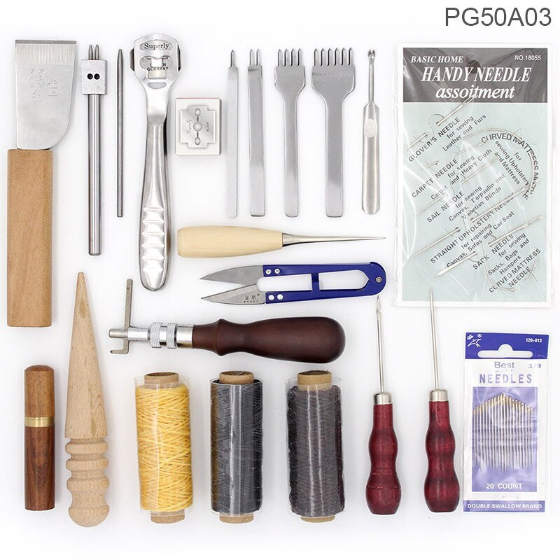 High quality leather craft sewing handmade DIY Groover Awl Edge Creaser ...