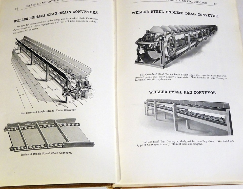 Antique 1907 WELLER MFG CO, CHICAGO-Grain Elevator Equipment-510 pg-BIG ...