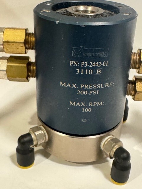 Vektek P3-2442-01 3110B Pneumatic 4-Path Rotary Union | eBay