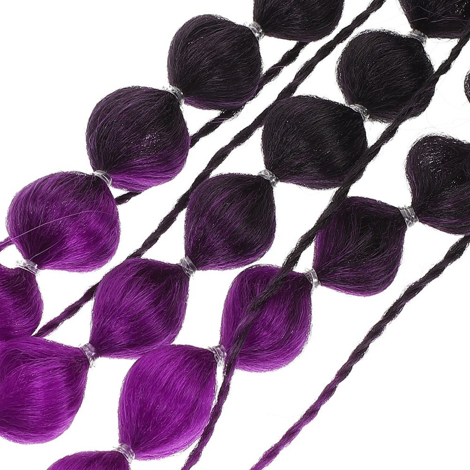 Pair Bubble Ponytail Extension Wig Colored Hair Extensions For Party ...