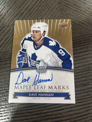 2017 Upper Deck Toronto Maple Leafs Centennial - Dave Hannan #35 (AU ...