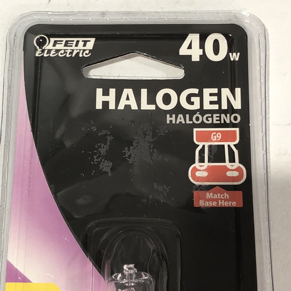 Feit Electric Halogen 50 Watt G9 Base Bulb New In Package Sealed | eBay
