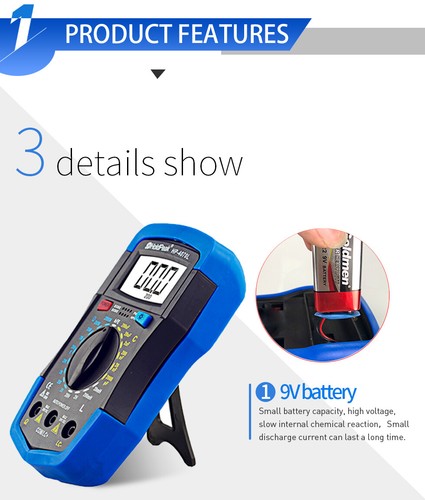 Digital Multimeter Resistance Capacitance Inductance Transistor hFE LCR ...