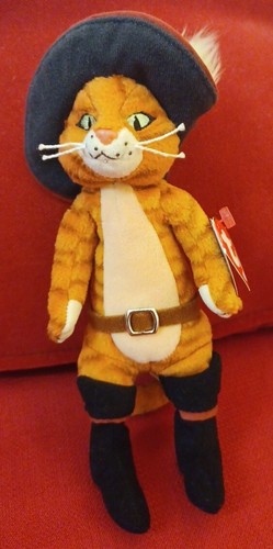 Puss in Boots TY Beanie Babies Shrek the Third (DVD Exclusive) Plush ...