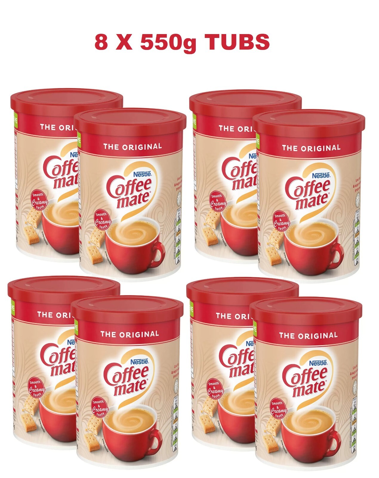 Nestle Coffee Mate Original Creamer Whitener 550g Per Tub Great Creamy ...