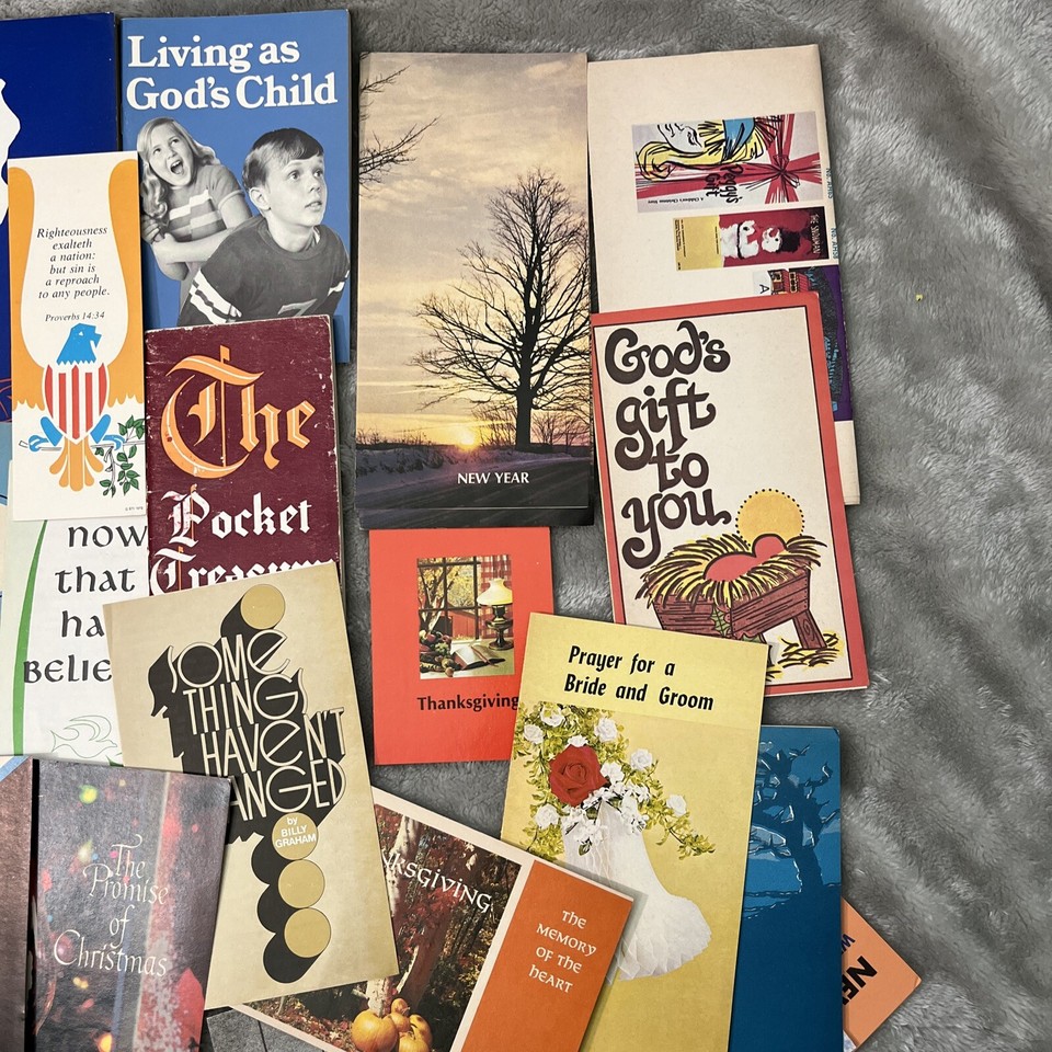 Lot VTG Religious Christian Pamphlets Tracts Booklet Ephemera ...