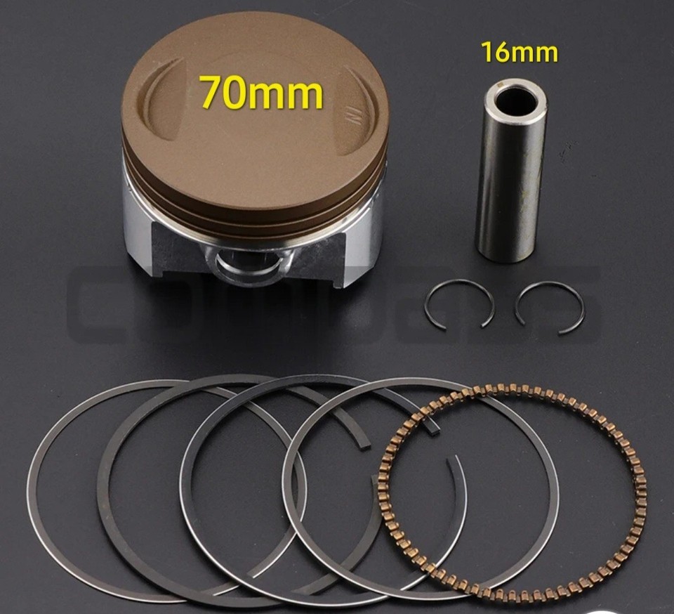 70mm Big Bore Kit (Hawk, TaoTao, Apollo, SSR, RPS) CG250 Air Cooled ...