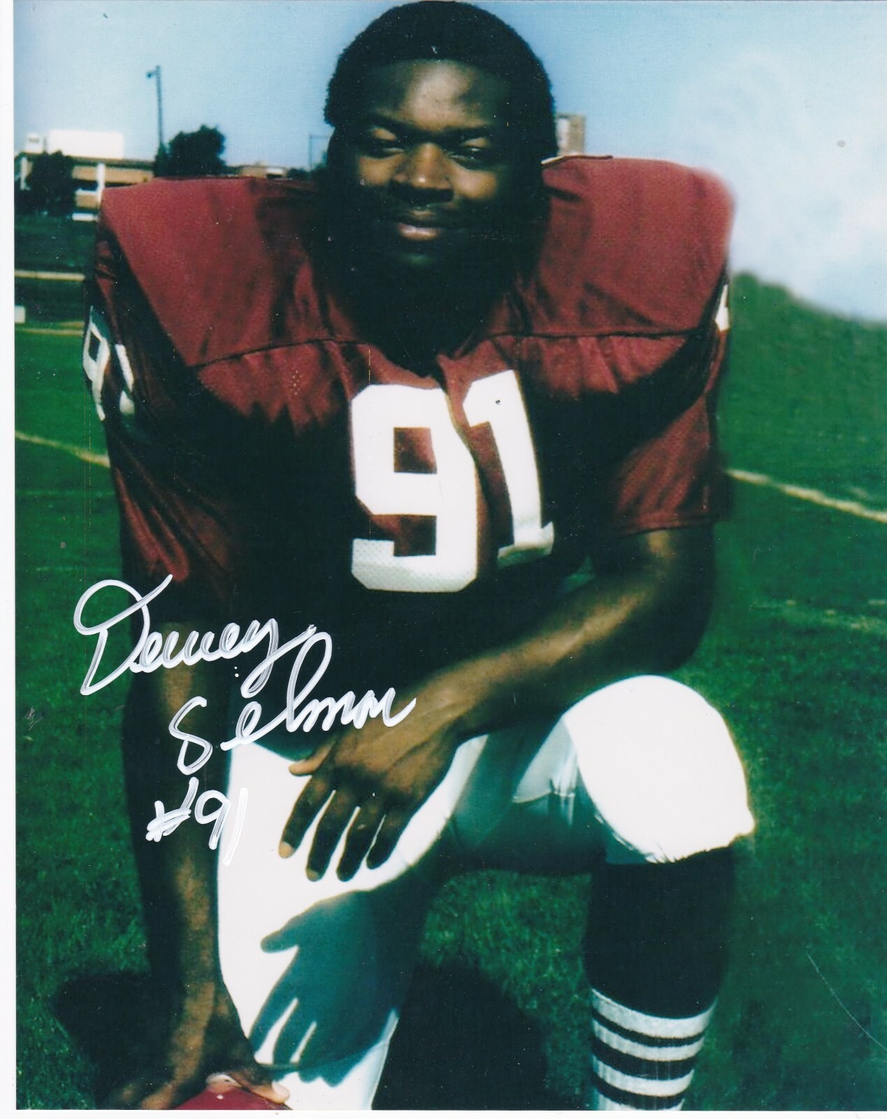 DEWEY SELMON OKLAHOMA SOONERS ACTION SIGNED 8x10 | eBay