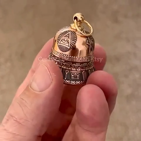 Freemason Masonic Working Tools Copper Coin Biker Guardian Gremlin Bell ...