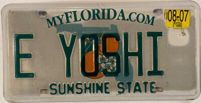 Vanity E YOSHI license plate Yoshida Yoshihiro Yoshino Yoshinobu Moto ...