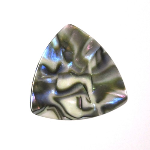 Lots of 100pcs Abalone Rounded Triangle Big Medium 0.71mm Celluloid ...