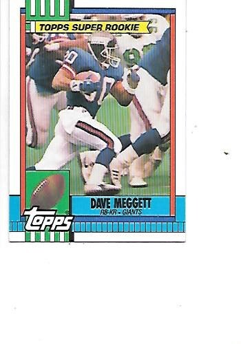 Dave Meggett 1990 Topps Football Super Rookie #49 New York Giants NM | eBay