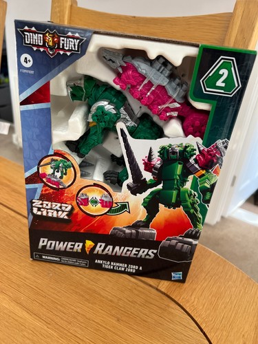 BNIB Power Rangers Dino Fury Ankylo Hammer + Tiger Claw Zords with 2 ...