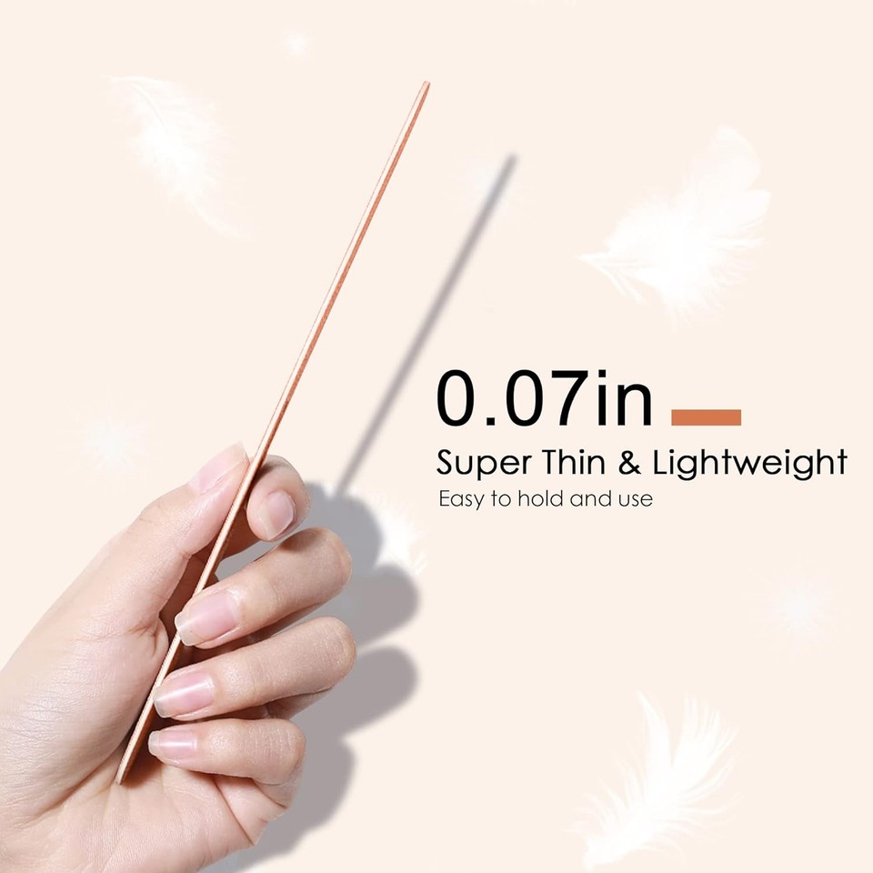 Canvalite Nail File Large Emery Boards for 100pcs 180/180 Grit, Brown ...