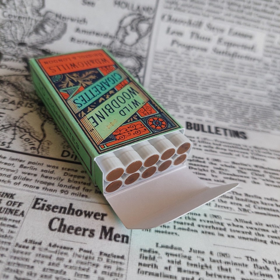 Reproduction cigarette packet - WOODBINE 10 Cigarettes With Fake ...