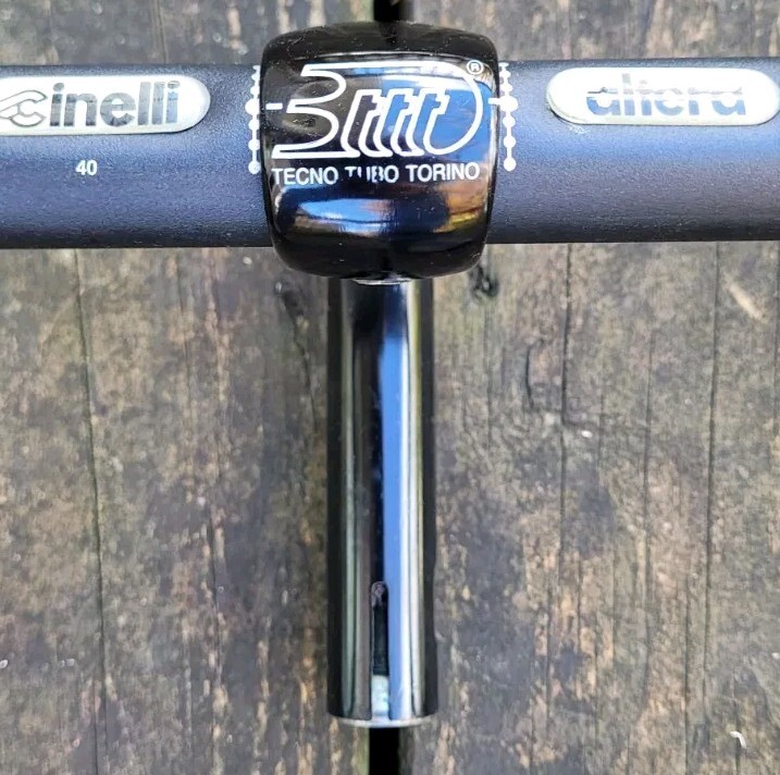 Vintage Cinelli Altera Bars (40cm x 26.0mm) w/Anatomic Bends Black w ...