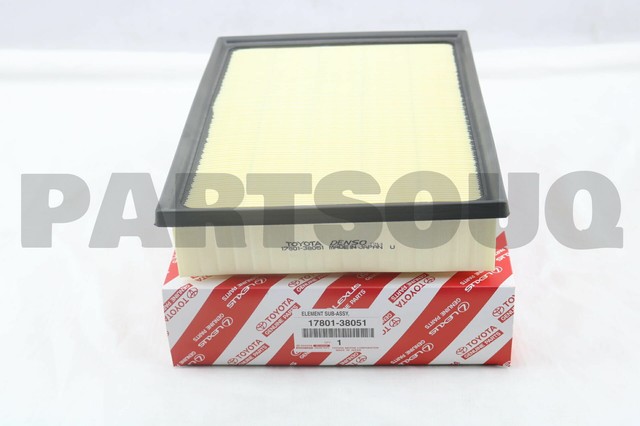 1780138051 Genuine Toyota ELEMENT SUB-ASSY, AIR CLEANER FILTER 17801 ...