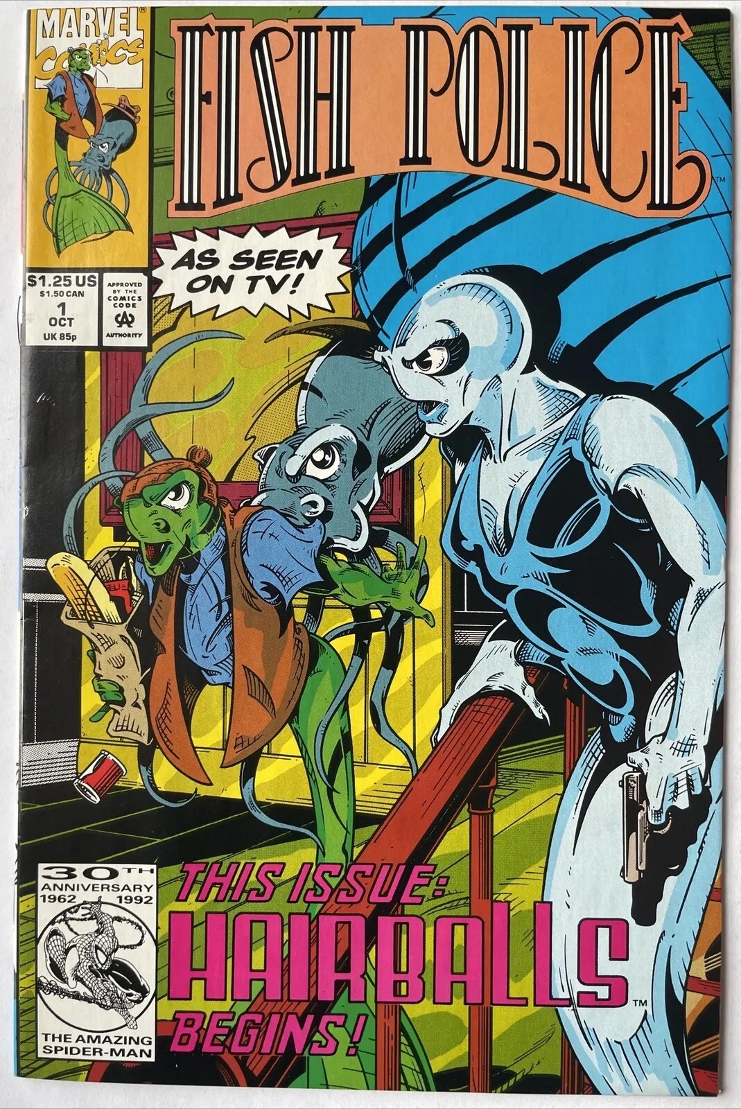 Fish Police #1 • Steve Moncuse! (Marvel Comic, 1992) VF? See Pics | eBay