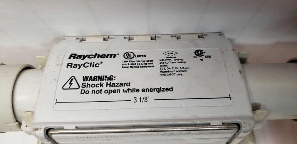 RAYCHEM RAYCLIC SELF REGULATING HEATING CABLE CONNECTION KIT W/ 15 ...