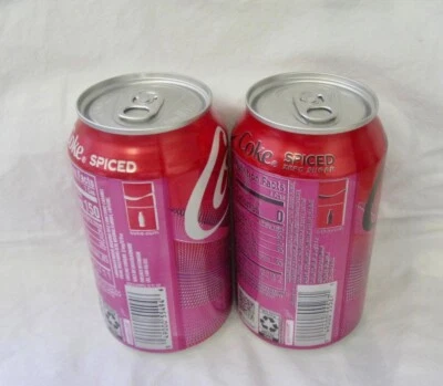 2 EMPTY Coca Cola SPICED RASPBERRY COKE ZERO | Grelly USA