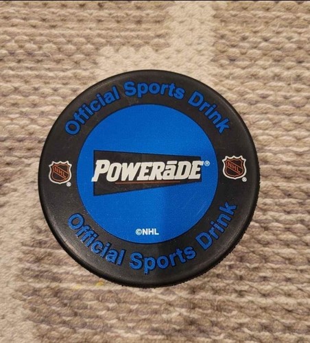 Powerade Official Drink of the NHL Vintage Promo Promotional Puck Brand ...
