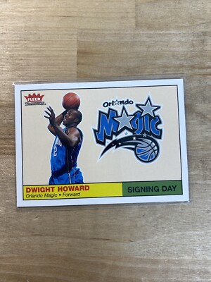 DWIGHT HOWARD ROOKIE CARD RC 2005 FLEER TRADITION SIGNING DAY #1 MAGIC ...