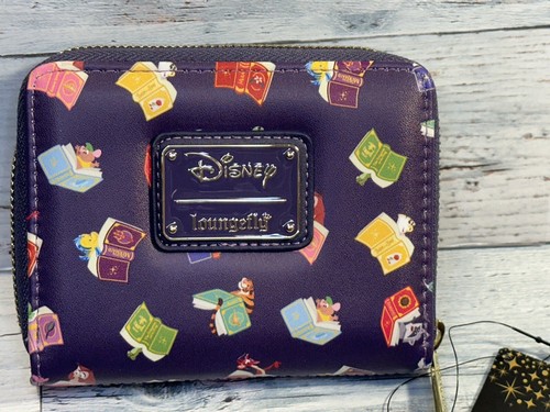 NEW Loungefly DISNEY Princess Books 📕 AOP • Zip Around Wallet-NWT | eBay
